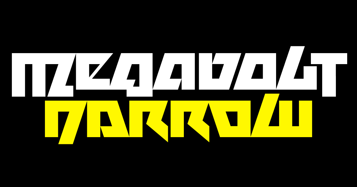 May’s Font of the Month: Megavolt Narrow | David Jonathan Ross